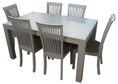 Coastal White Wash Dining Table - Coastal Design Furniture